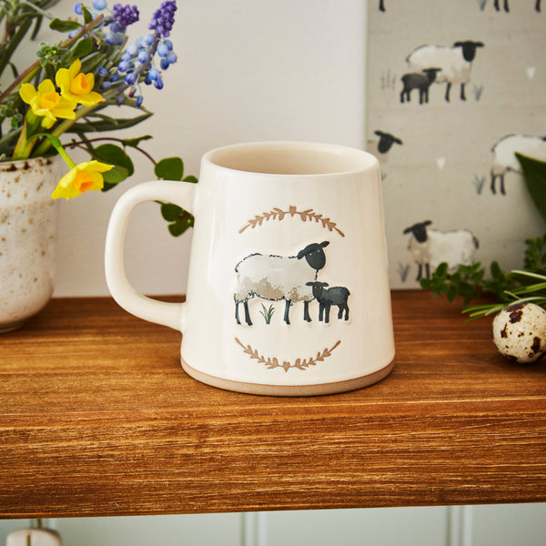 Cooksmart HIGHLAND SHEEP - REVERSE CONICAL MUG CREAM – Creative Ideas ...
