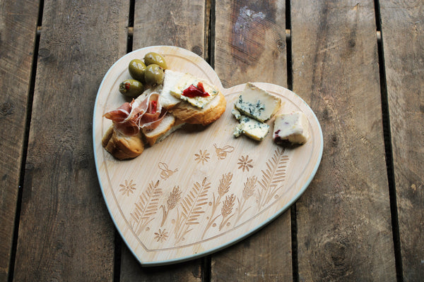 Cooksmart Homestead Bamboo Heart Shaped Board – Creative Ideas Home and ...