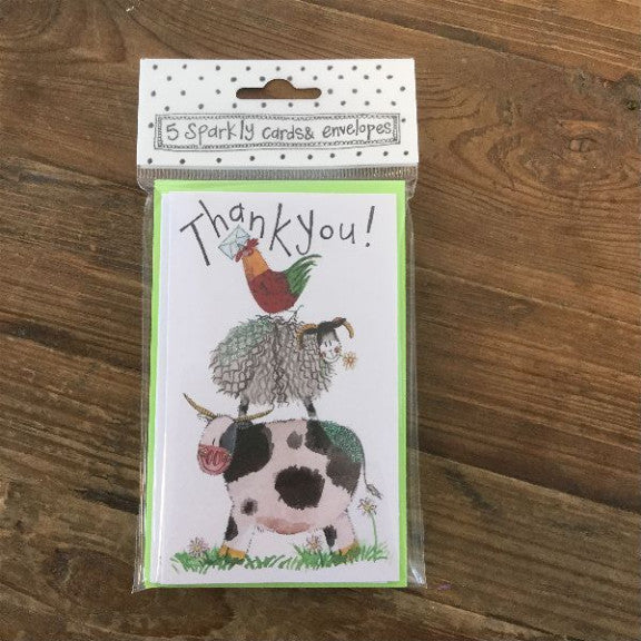 Alex Clark Thank You Acrobats Notelets (5 Pack – Creative Ideas Home ...